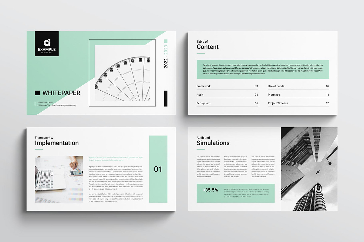 White Paper Presentation Template, a Presentation Template by ...