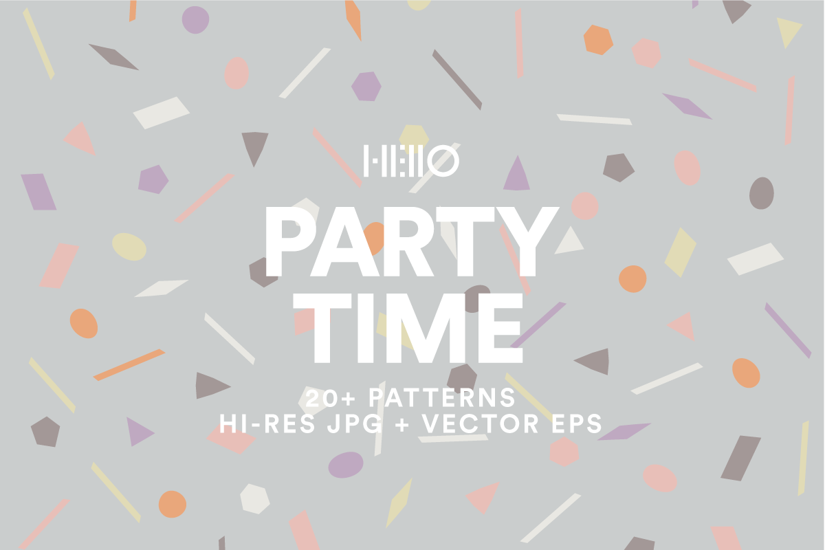 Party Time, a Pattern Graphic by Hello Mart | Creative Market