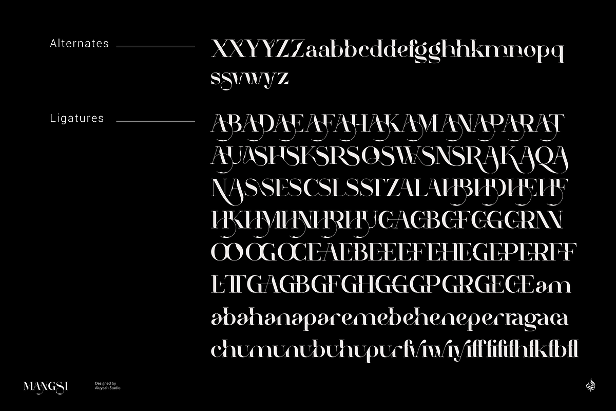 Mangsi | Inked DIsplay Typeface