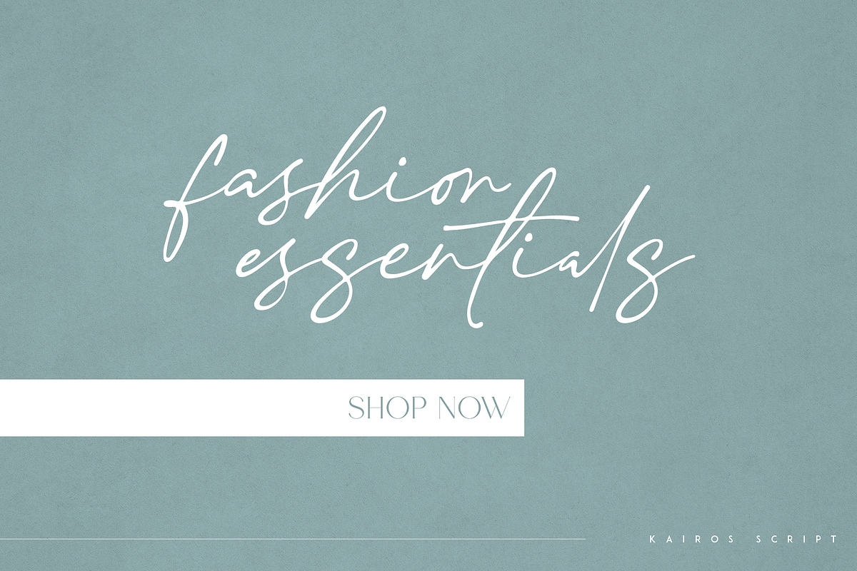 Kairos - modern script