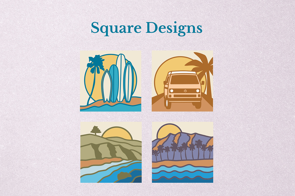 Collection of California Designs | Creative Market