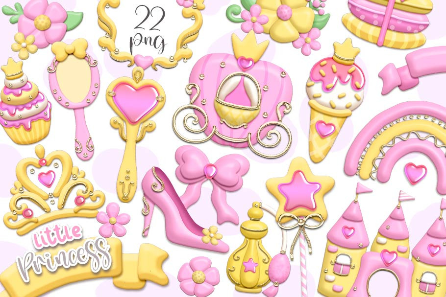Little princess clipart | Illustrations ~ Creative Market