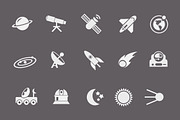15 Space and Astronaut Icons | Icons ~ Creative Market