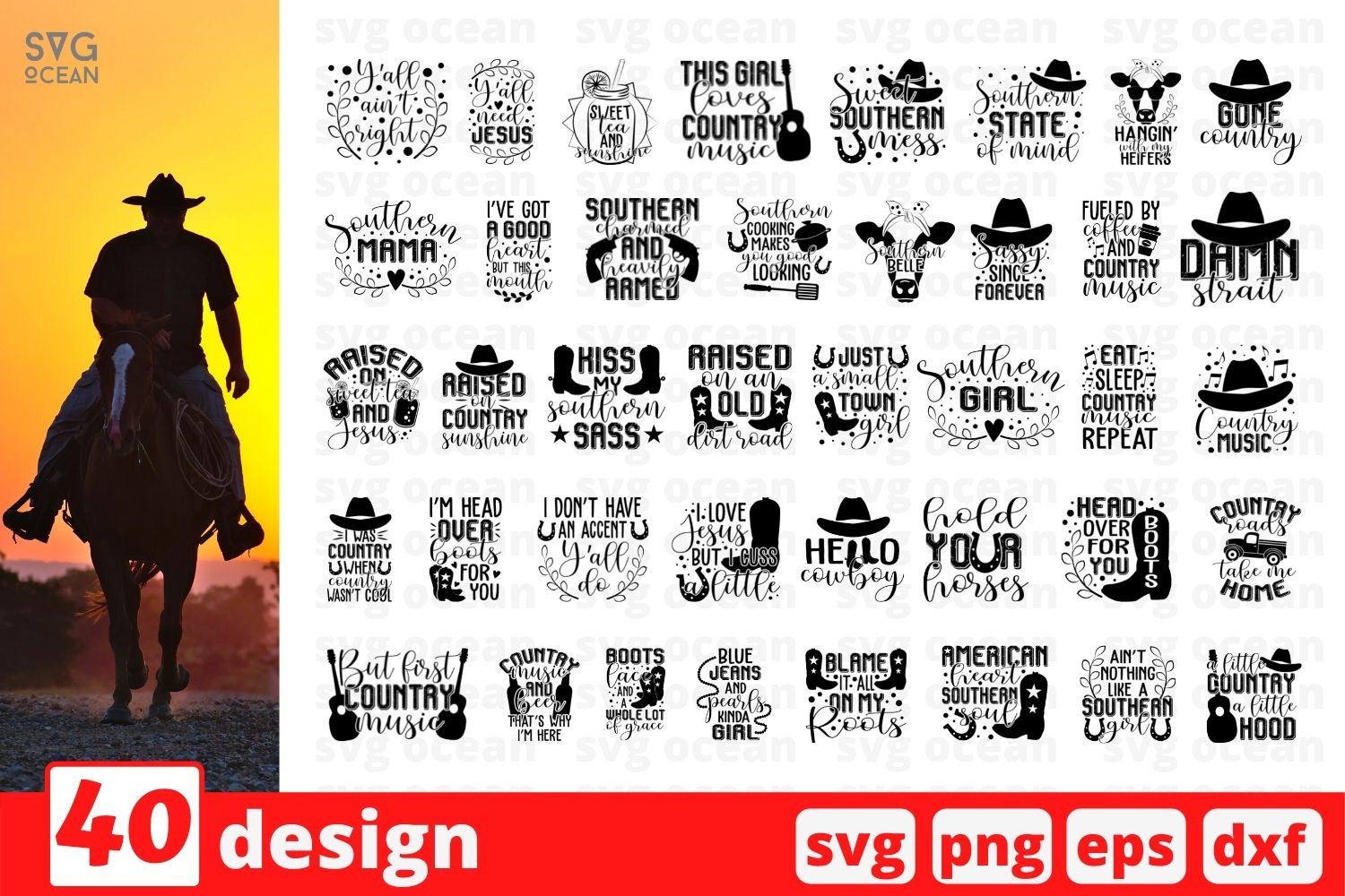 Southern SVG Bundle, an Illustration by svgocean