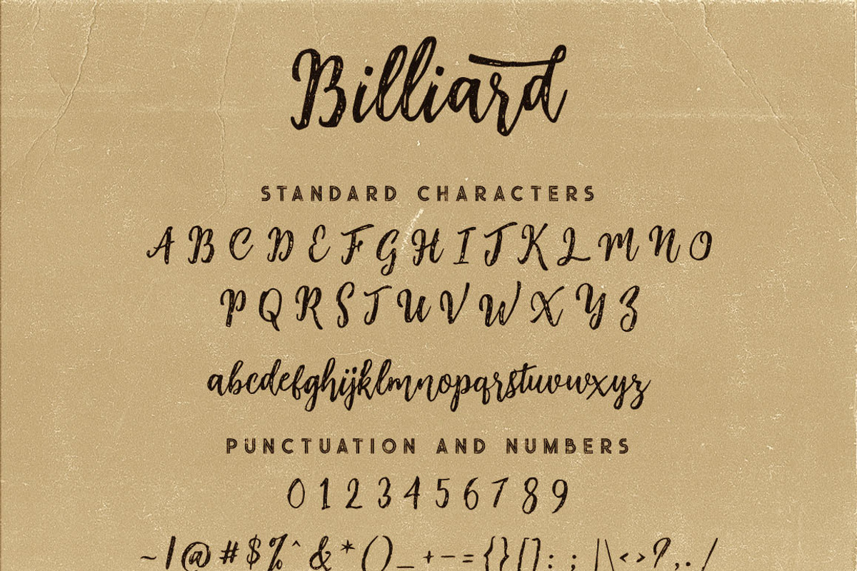 Billiard Font Duo, a Script Font by Deeezy