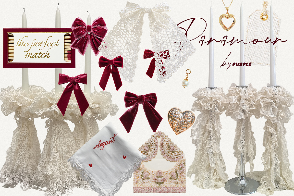 Paramour: Lace Valentine Collage Kit