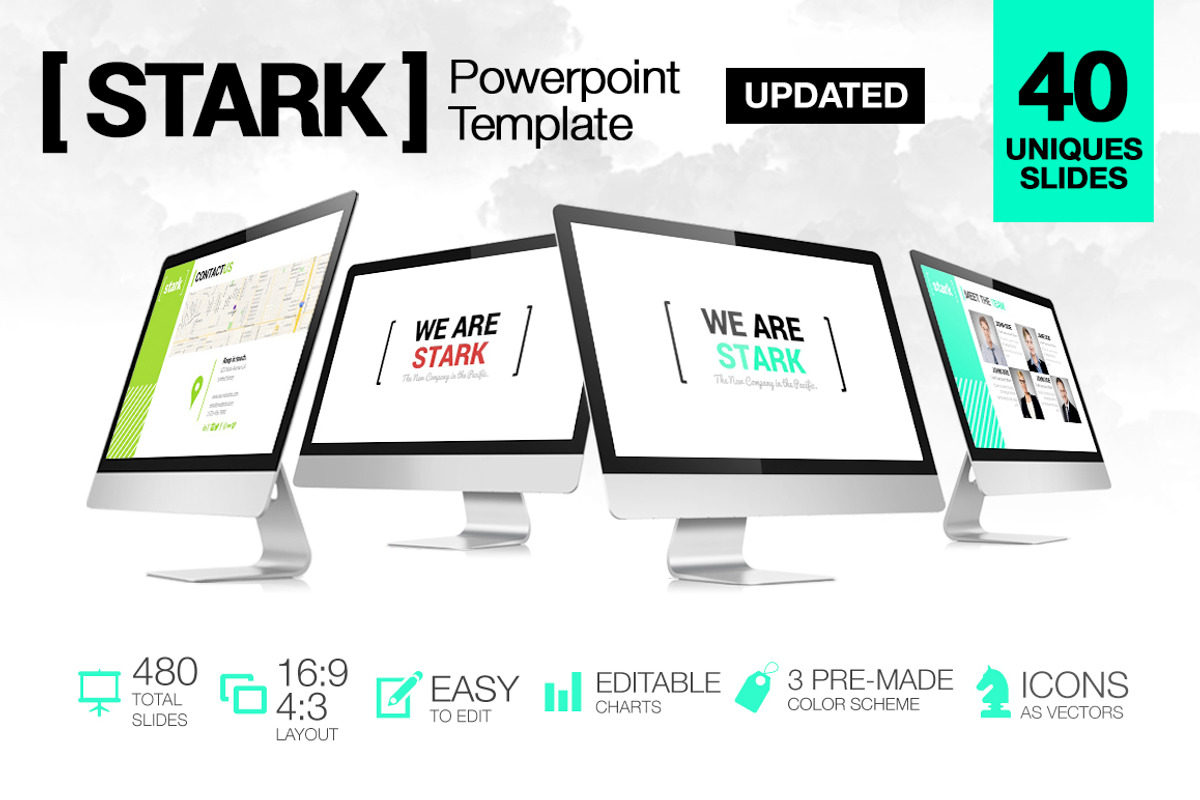 Stark - Powerpoint, a Presentation Template by Louis Twelve