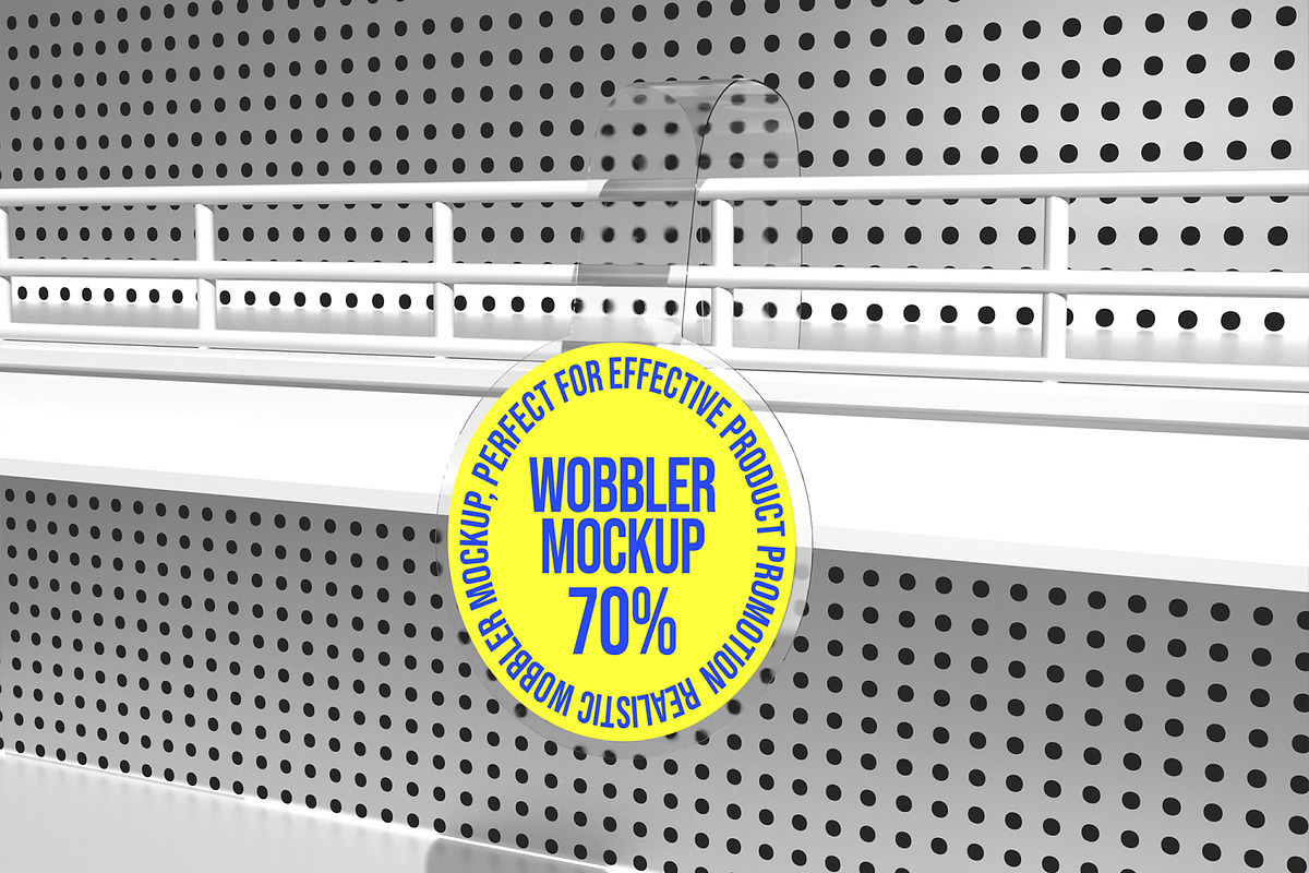 Wobbler Mockup, an Advertising Mockup by Unerispace