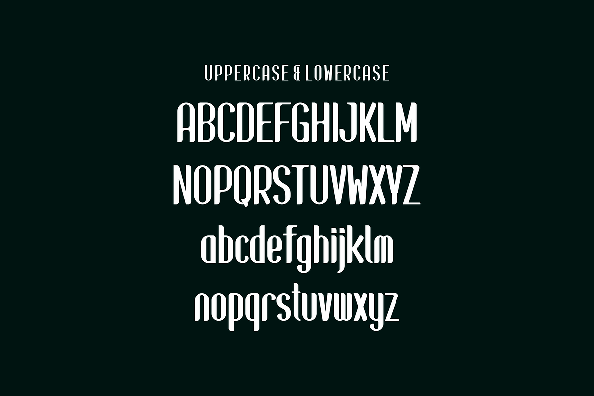 Glusan - Display Font, a Sans Serif Font by lelevien