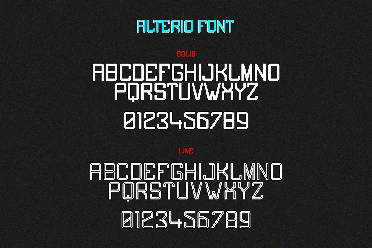 Alterio || Modern Display Font, a Symbol Font by Analogous