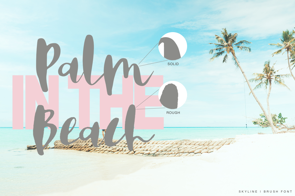 Skyline, a Script Font by Larin Type Co.