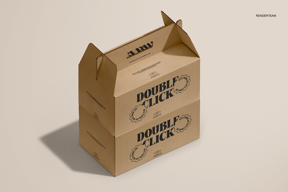 Paper Box Mockup Set (3 PSD)