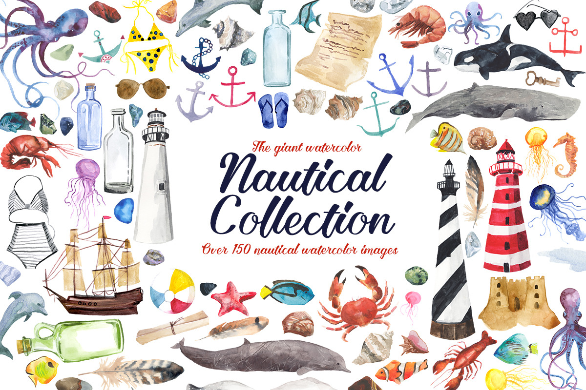 The Giant Nautical Collection, a Food Illustration by Digital Press ...