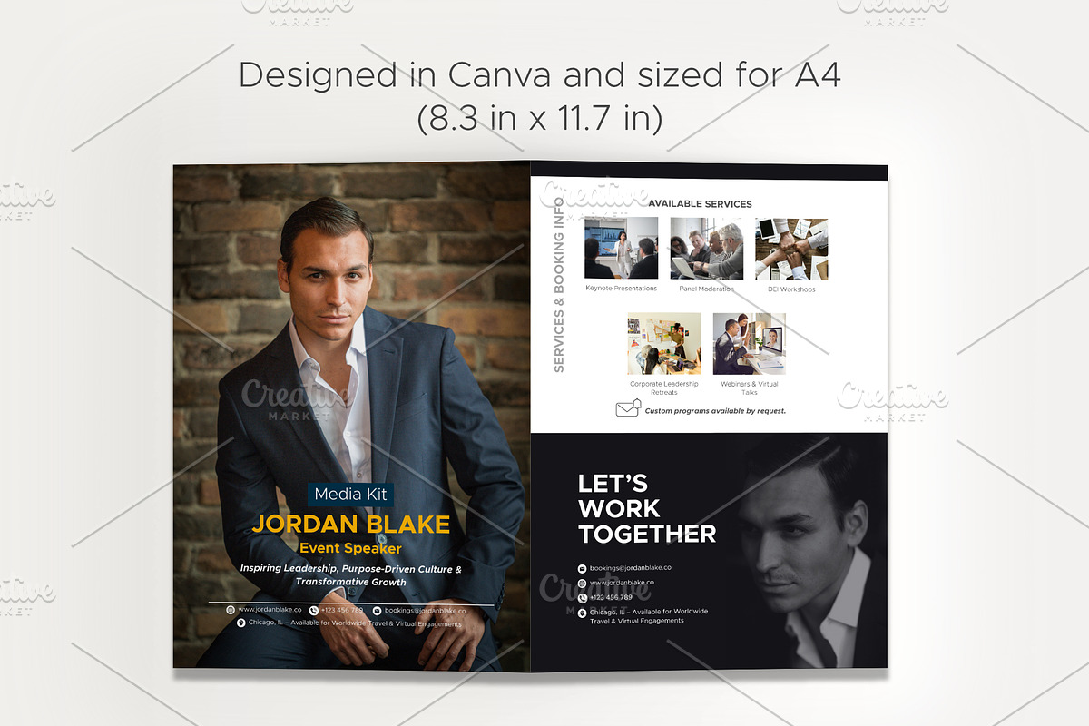 Event Speaker Media Kit Template