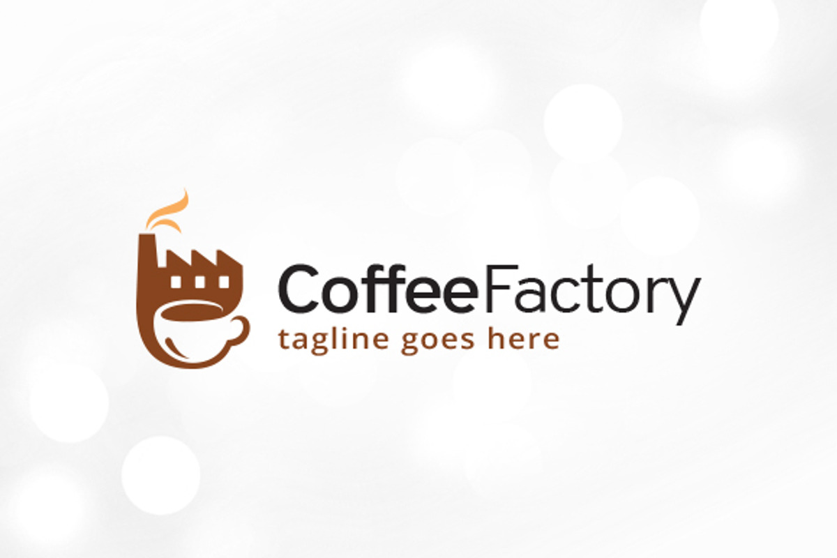 Coffee Factory Logo Template, a Branding & Logo Template by gunaonedesign
