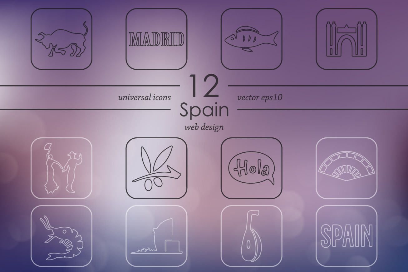 Set of Spain icons, an Icon by Palau