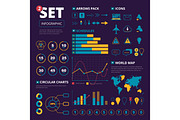 Big set of infographics elements., an Object Graphic by Multigon