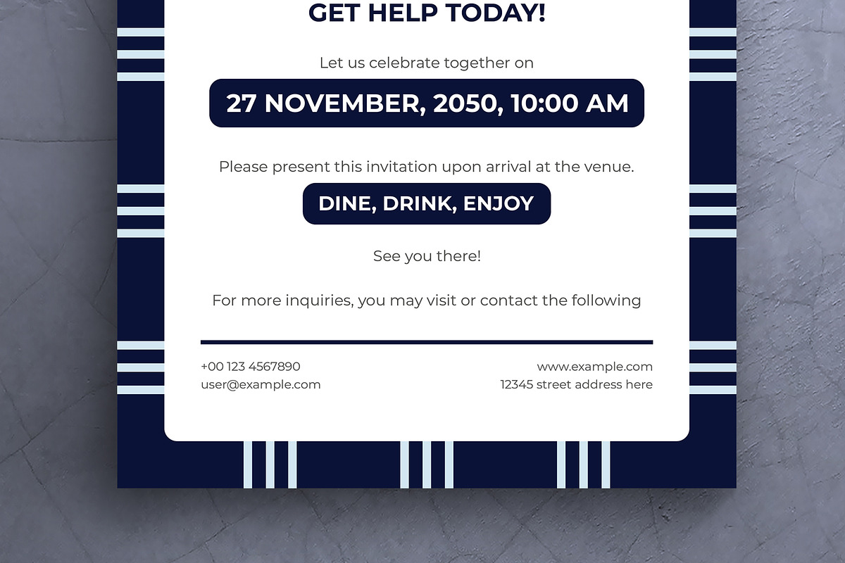 Invitation Card Design Template