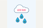 Acid rain and radioactive cloud, an Illustration by Shanvood