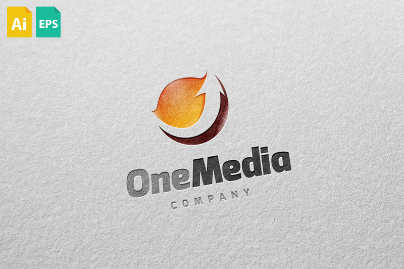 One Media Logo, a Branding & Logo Template by Schneider Design Store