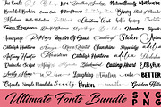Fonts Bundle, Ultimate 50 Fonts | Creative Market