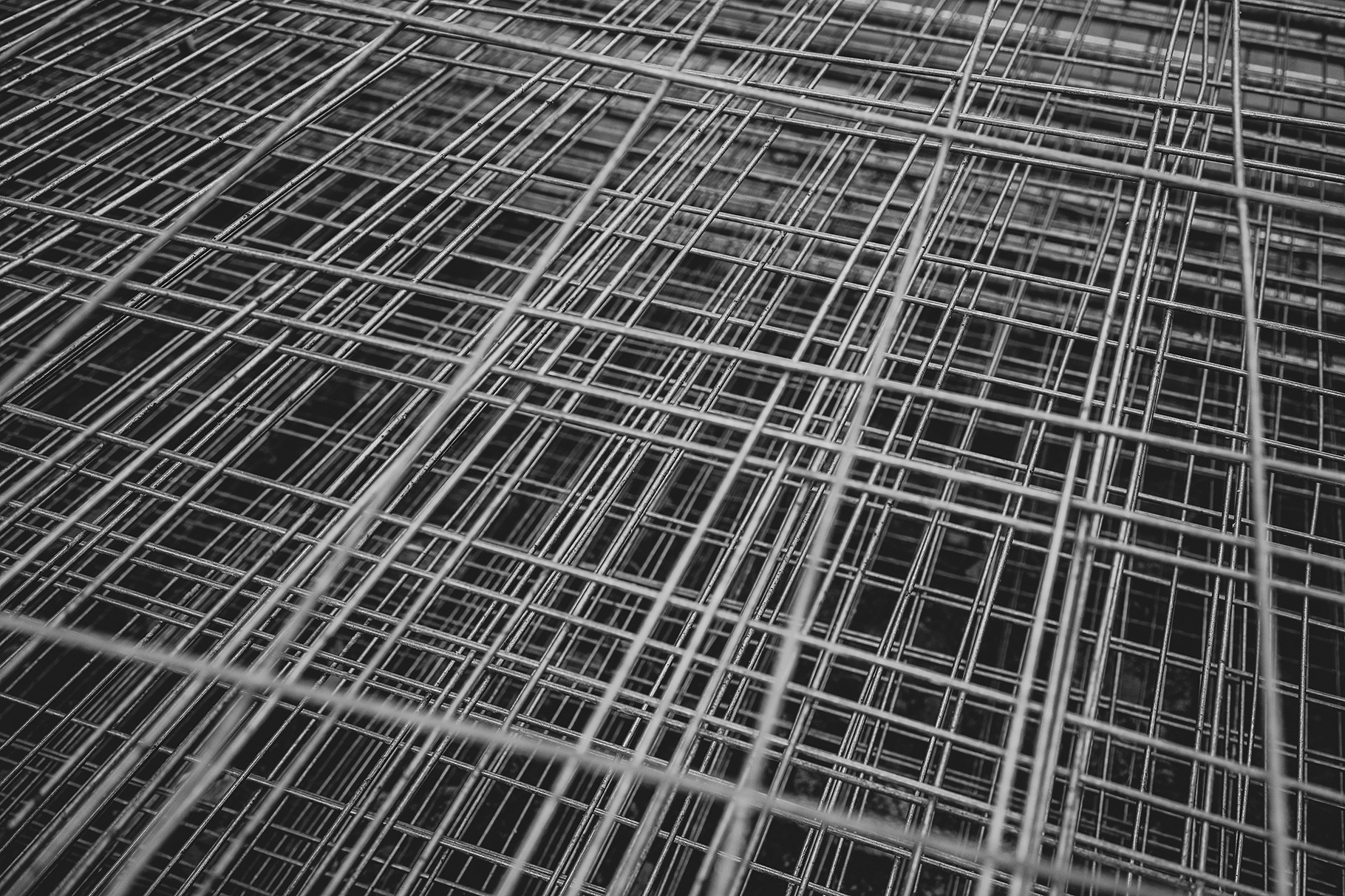 Fence made of wire folded from above, an Abstract Photo by VictorGrow