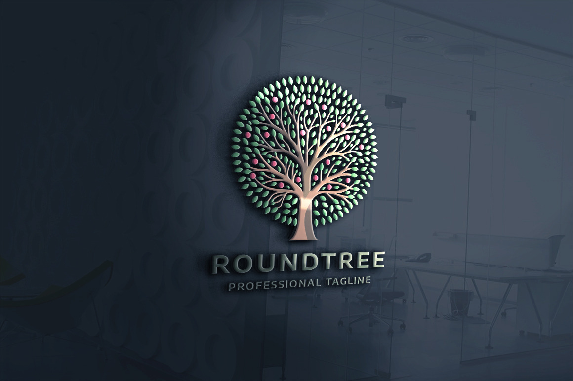 Round Tree Logo, a Branding & Logo Template by Design_Planet