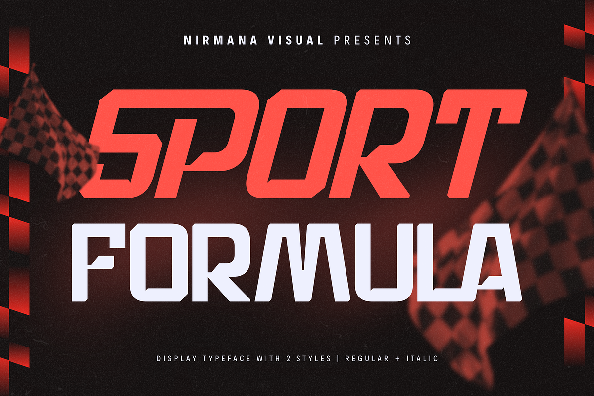 Sport Formula - Racing Logo Font, a Sans Serif Font by Nirmana Visual