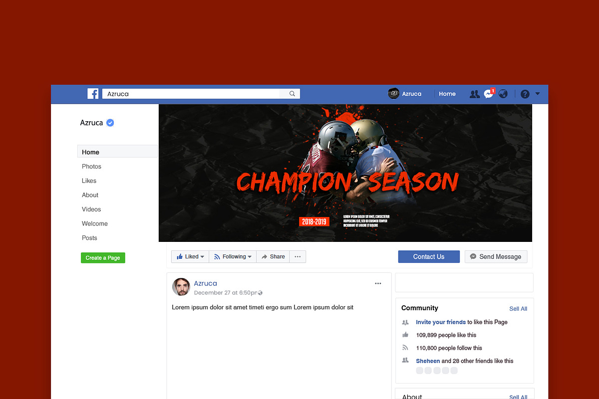 Sport Facebook Cover Templates, a Social Media Template by Azruca