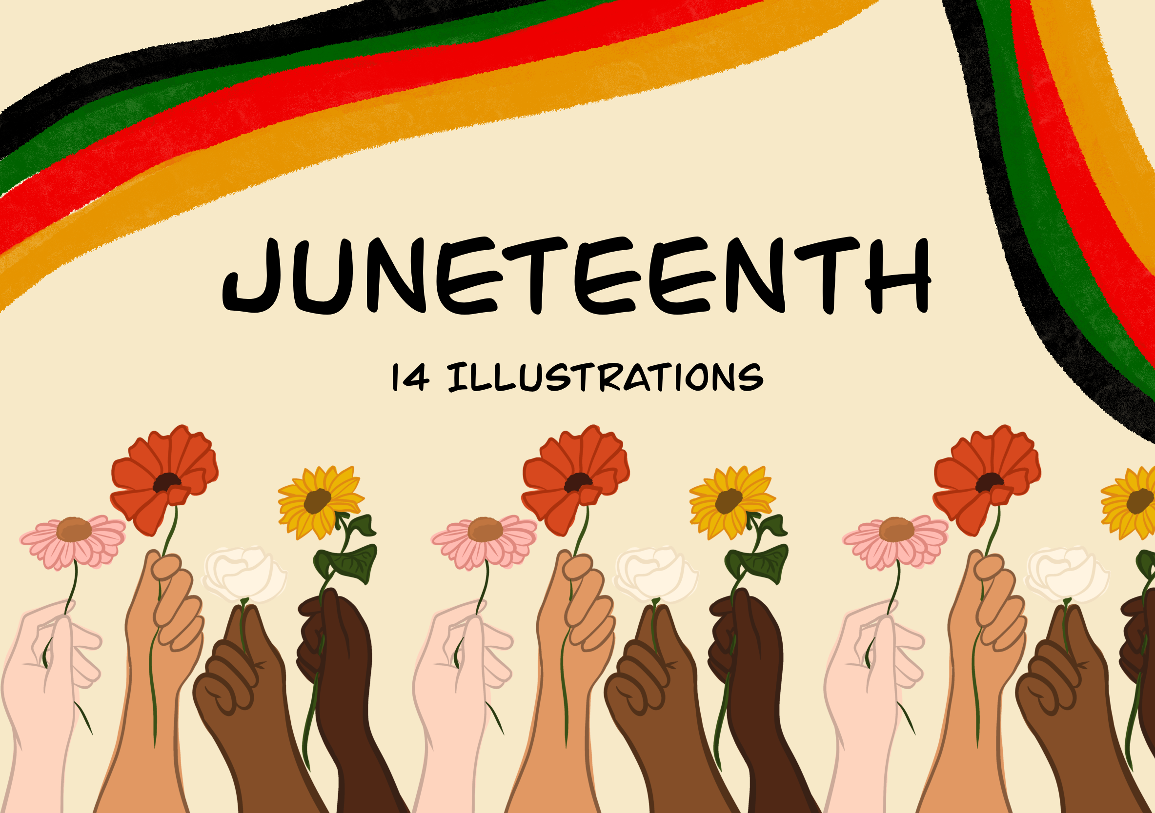 Juneteenth illustrations, a Person Illustration by Allie_art
