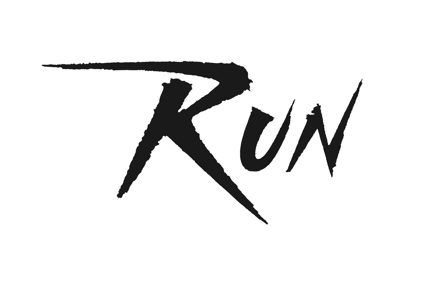 Run vector lettering, a Branding & Logo Template by Zagach Letters