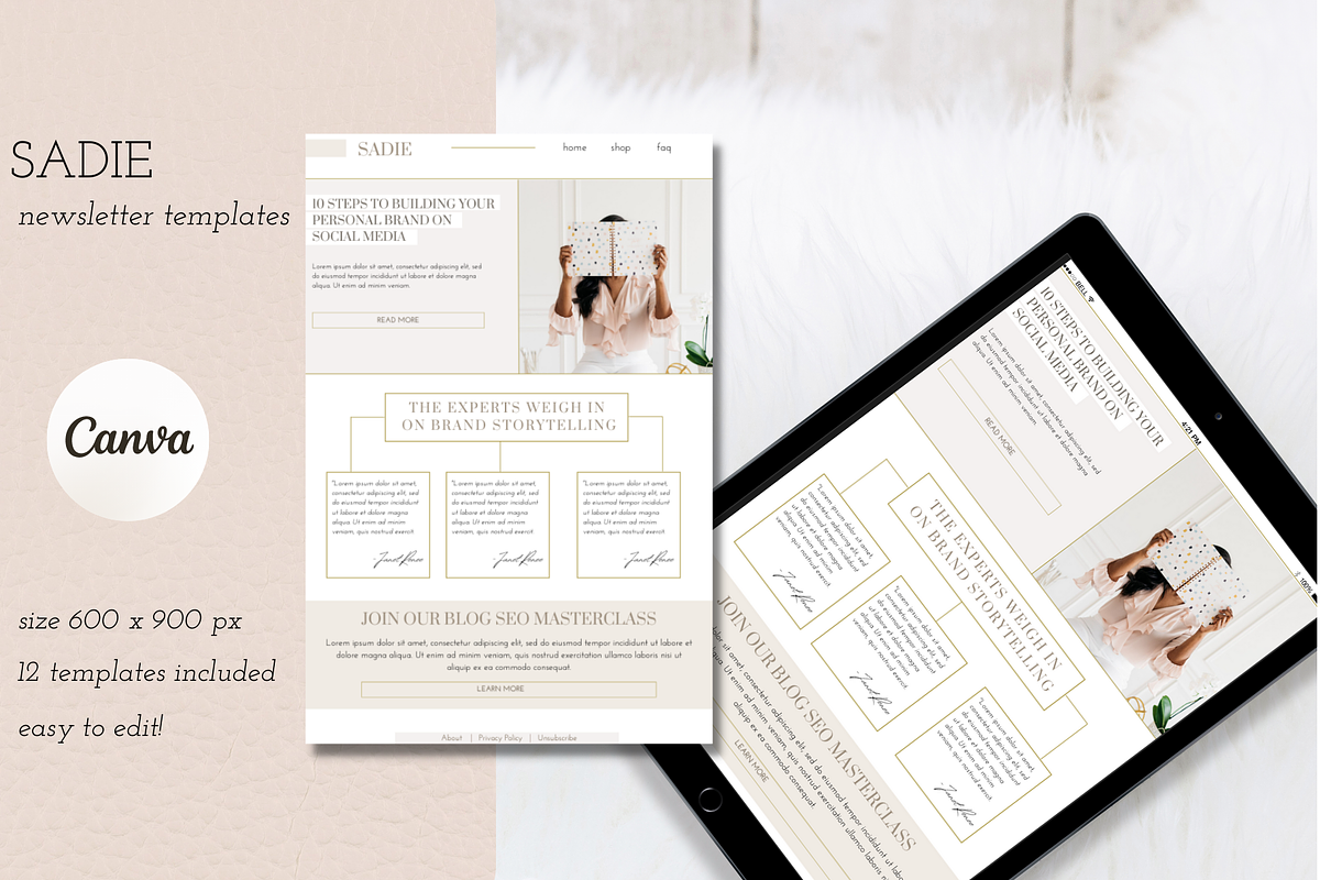 Sadie E-Marketing Business Template
