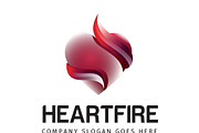 Heart Fire Logo | Branding & Logo Templates ~ Creative Market