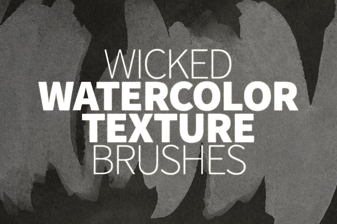 Wicked Watercolor Texture Brushes, a Texture Graphic by Anton Peck