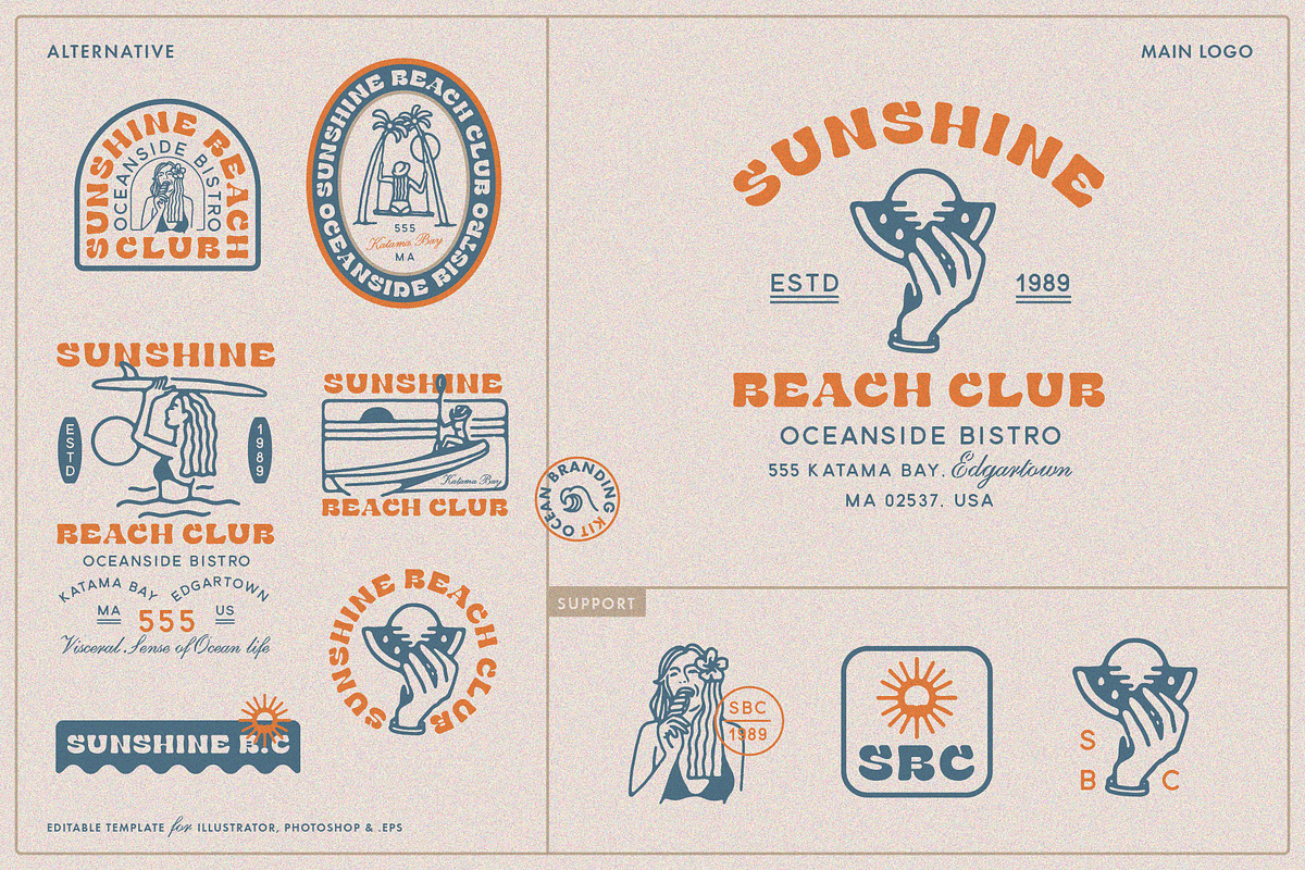 Ocean Branding Kit, a Branding & Logo Template by Refolve Design