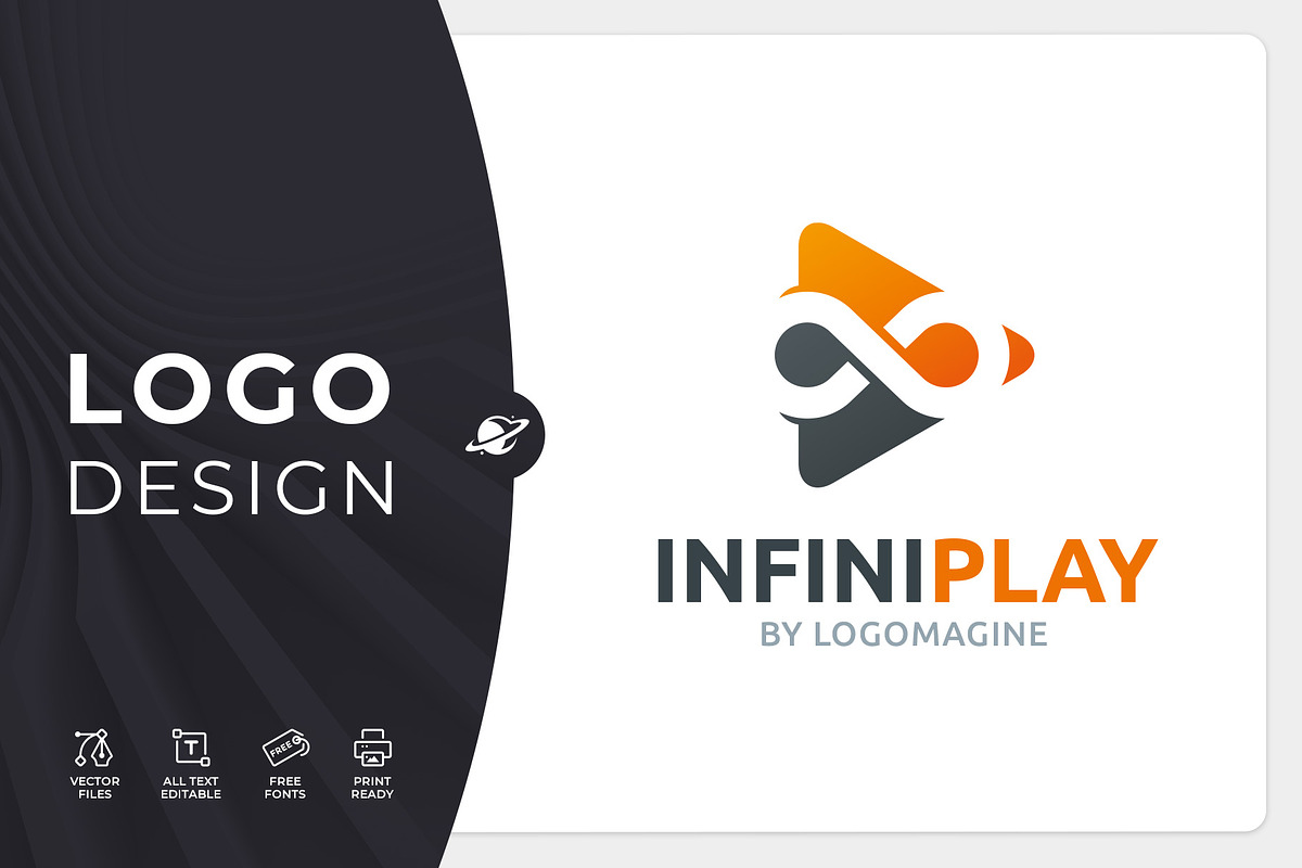 Infinity-Play-Logo-Template | Creative Market