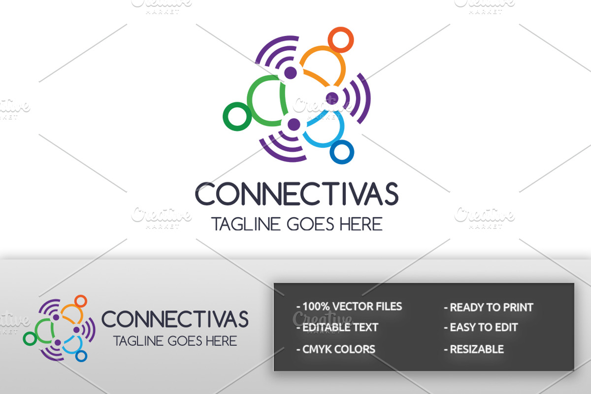 Connectivas Logo, a Branding & Logo Template by Design_Planet