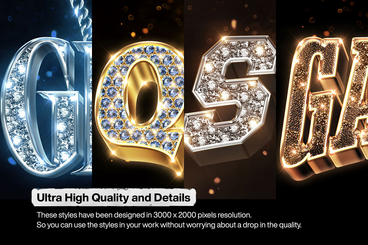 Bling Bling Logo and Text Effects, a Layer Style Add-On by Hyperpix ...