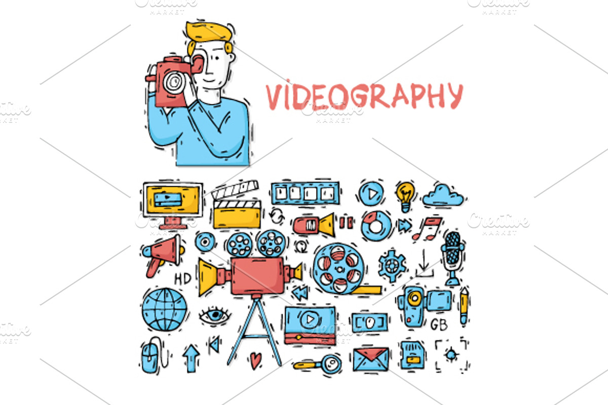 Video, photo, an Object Illustration by Podis | Creative Market