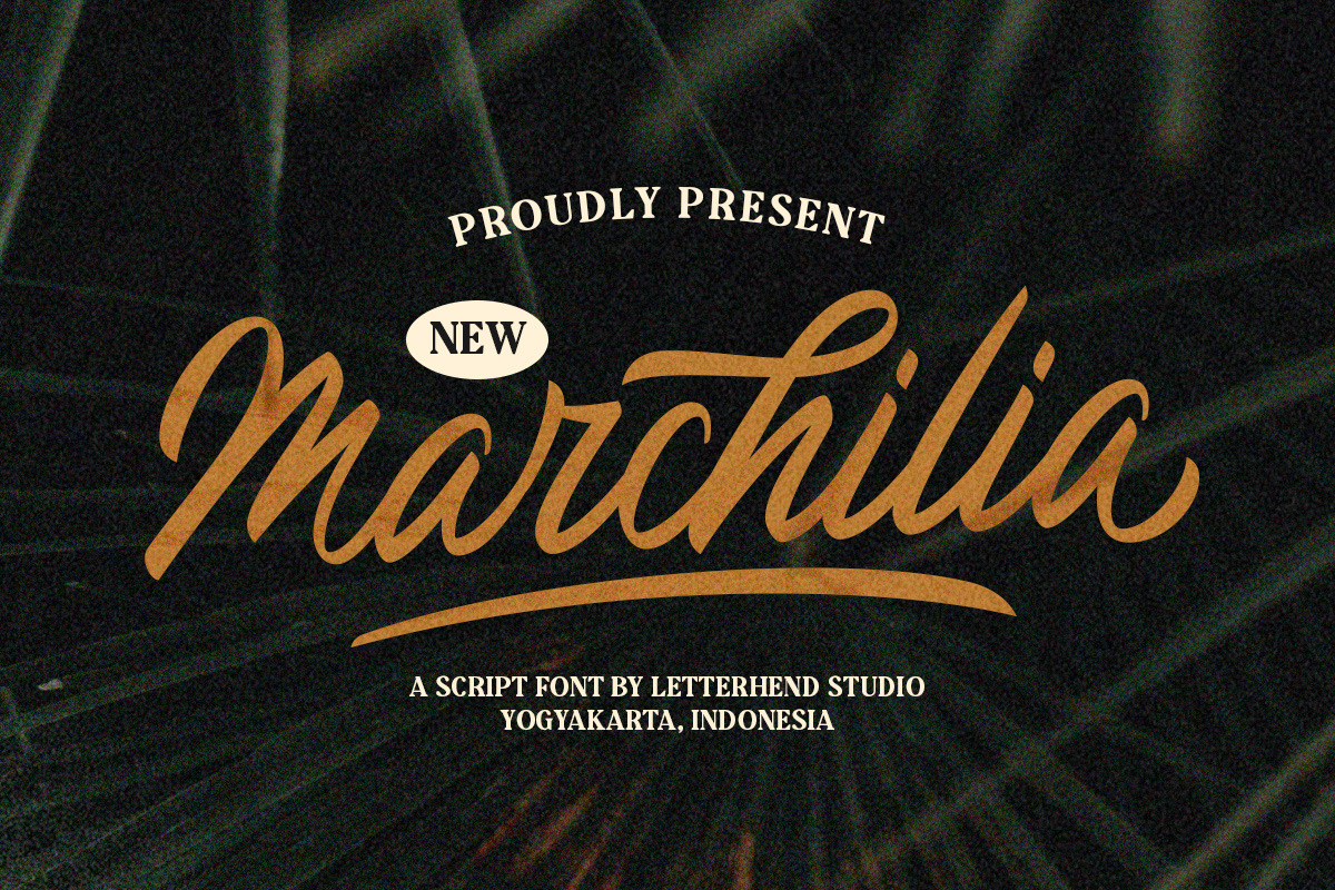 The Marchilia Script, a Script Font by Letterhend Studio