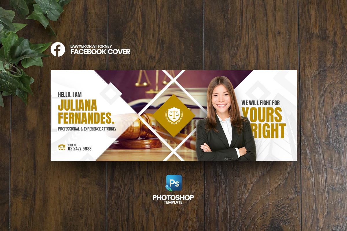 Lawyer Facebook Cover template, a Social Media Template by Youwes ...