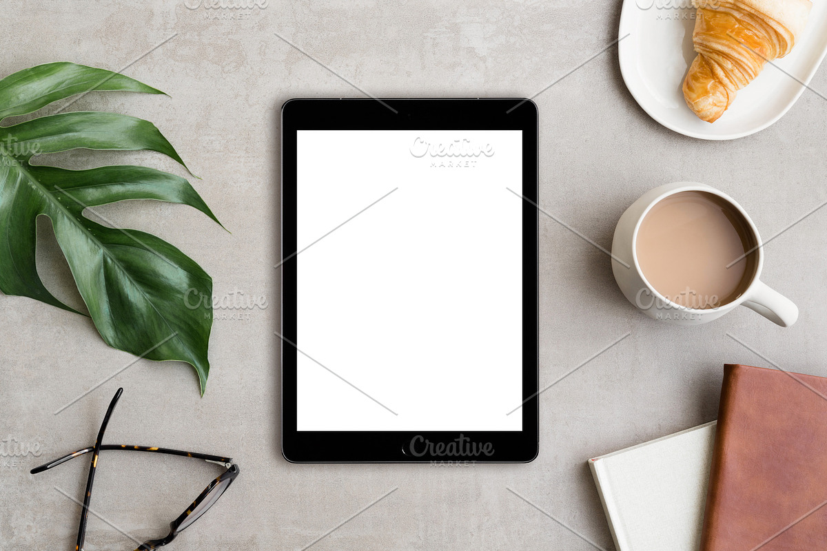 iPad Flat Lay Mockup Photo, an iPad Mockup by Moyo Studio