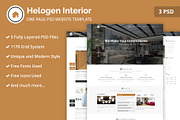 One Page Interior PSD Web Template, a Landing Page Template by ...