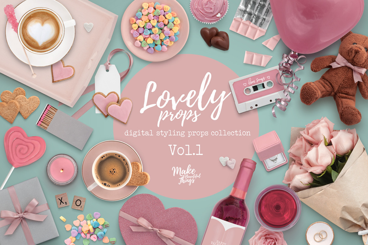 Valentine's Day Scene Creator, a Product Mockup by Make Beautiful Things