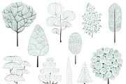 Illustration of trees, an Illustration by rawpixel