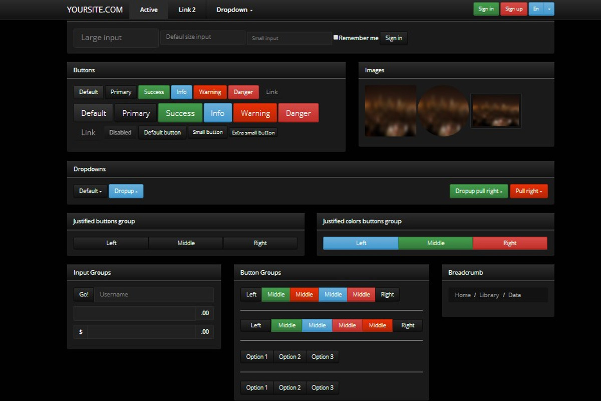 Bootstrap 3.0. black classic theme, a Bootstrap Template by Bootstraptor