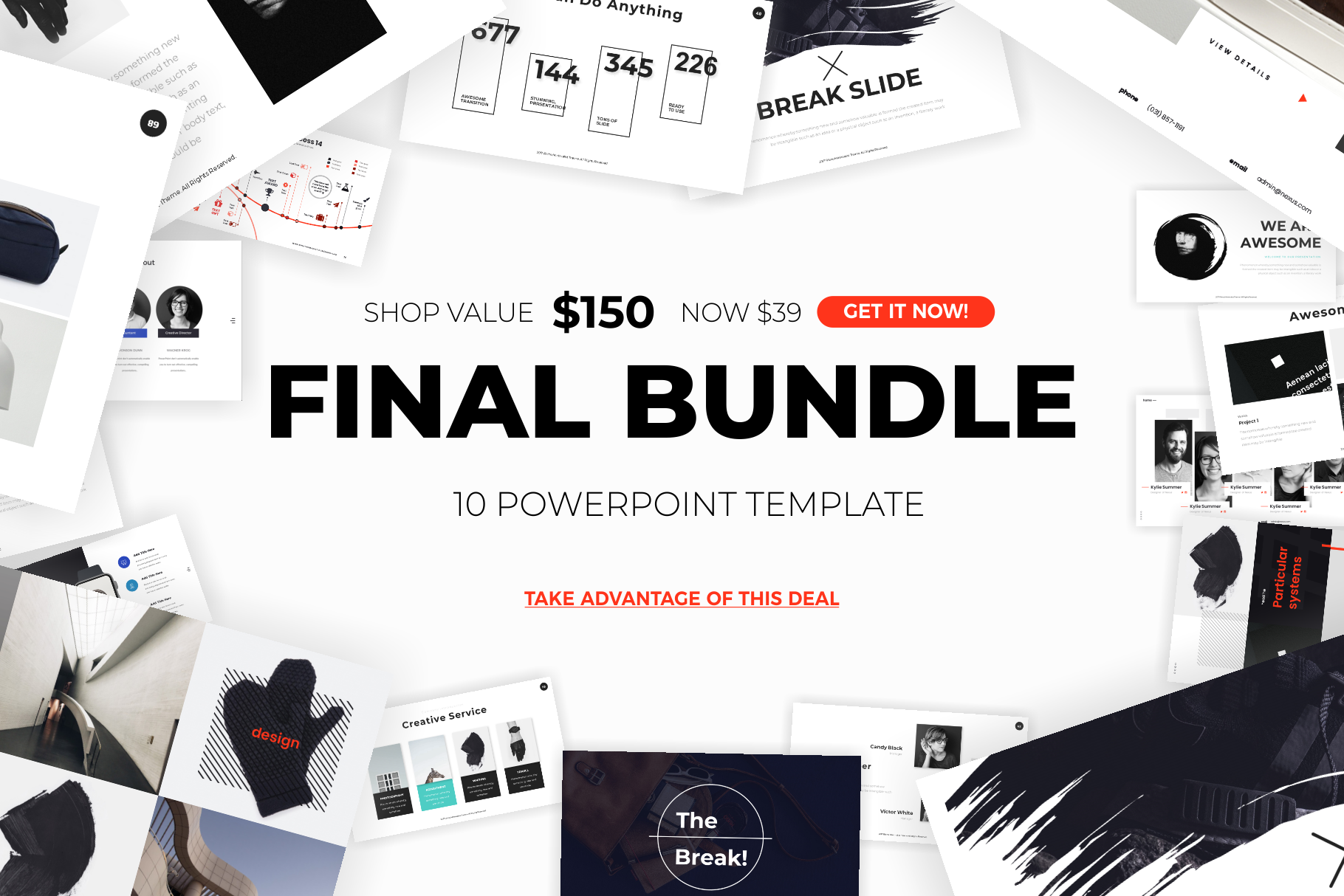 Final Powerpoint Template Bundle, a Presentation Template by Mikokit