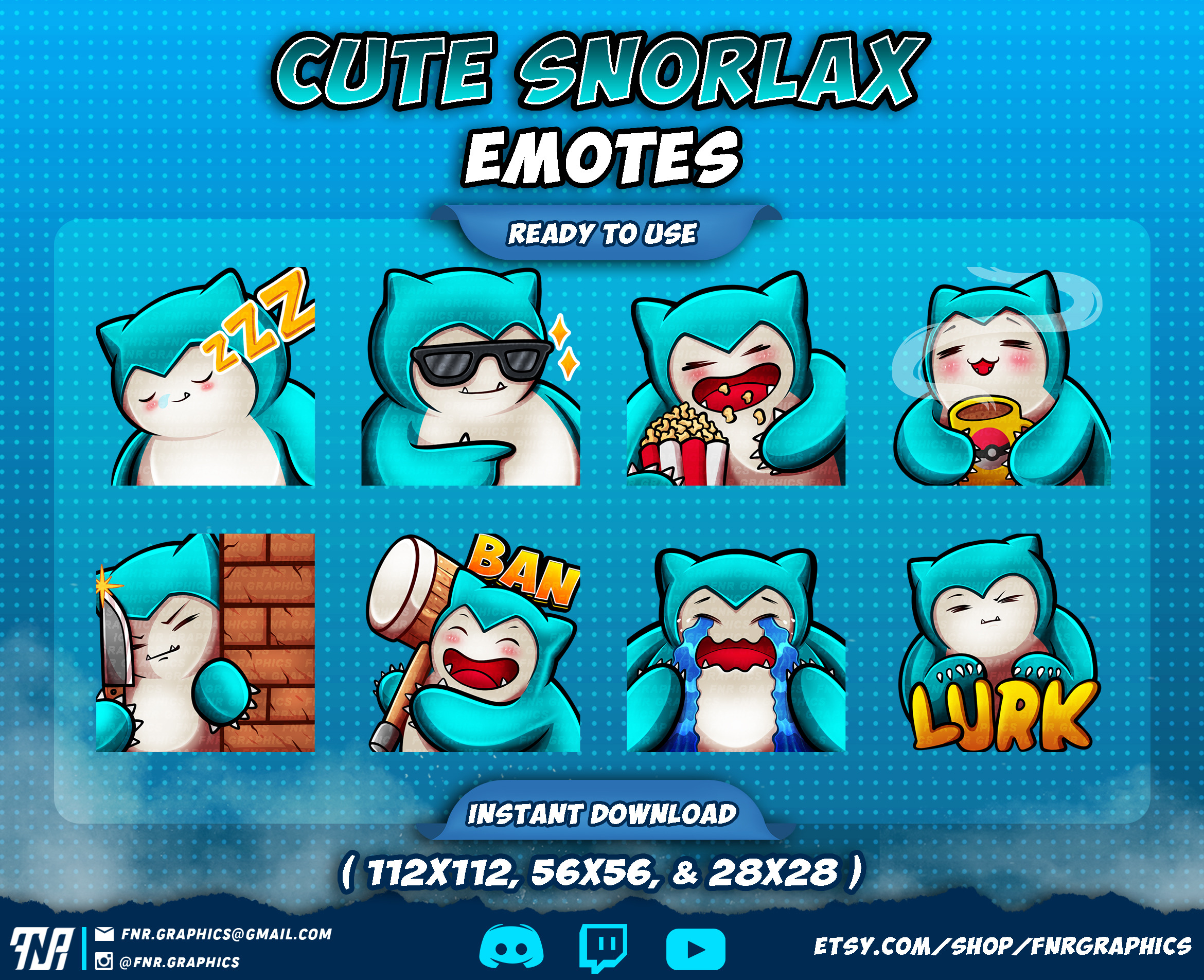 Snorlax Twitch Emote