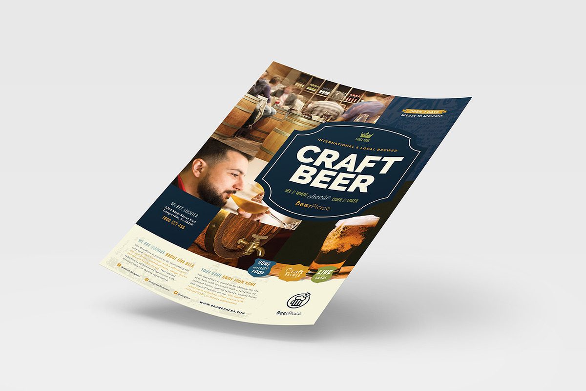 Pub Poster Template, a Flyer Template by BrandPacks