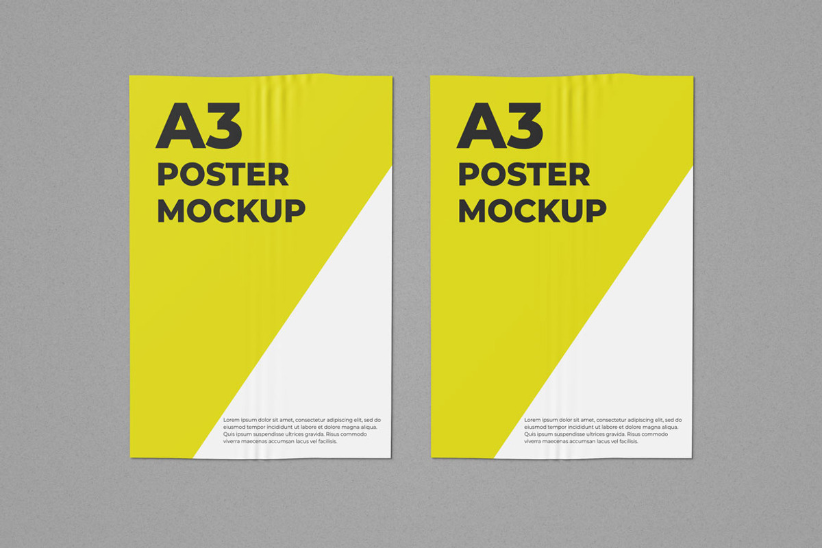 A3 Poster/flyer Mockup Template, a Mockup by Eka Restu D. Putra